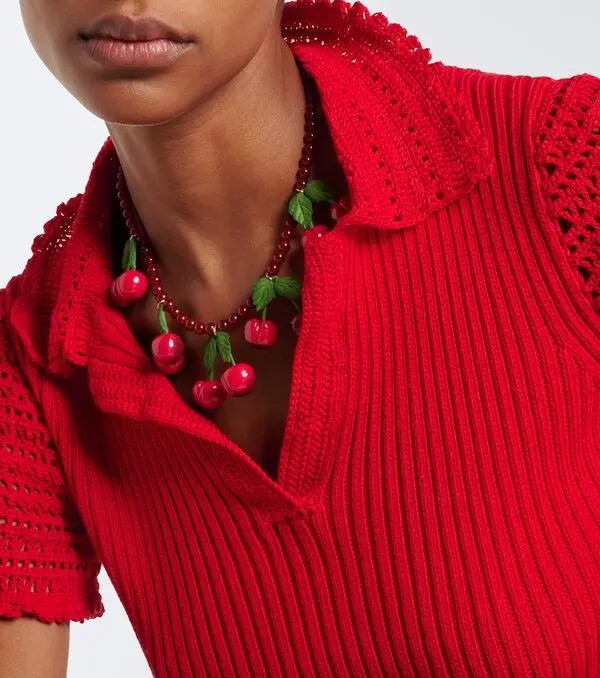 JENNIFER BEHR Maraschino Beaded Necklace