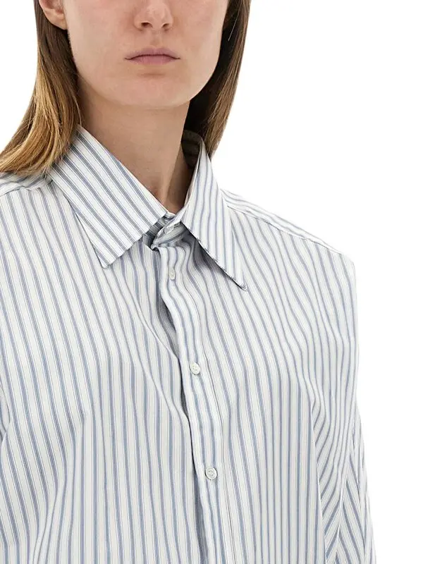 MAISON MARGIELA Striped Cotton Shirt - Multicolor