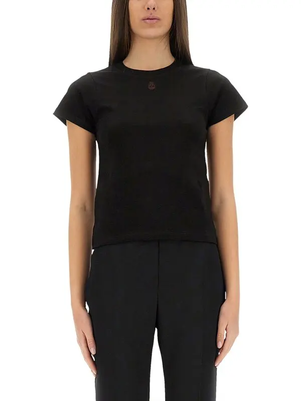 Alexander McQueen T-shirt With Skull Embroidery - Black