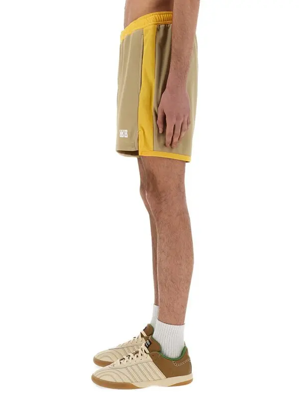 WALES BONNER Jersey Shorts - Yellow