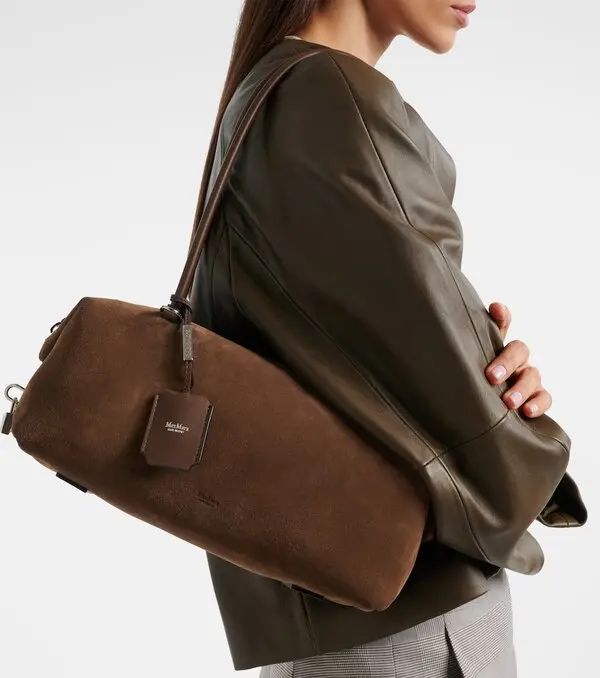 Max Mara Suede Shoulder Bag - Brown