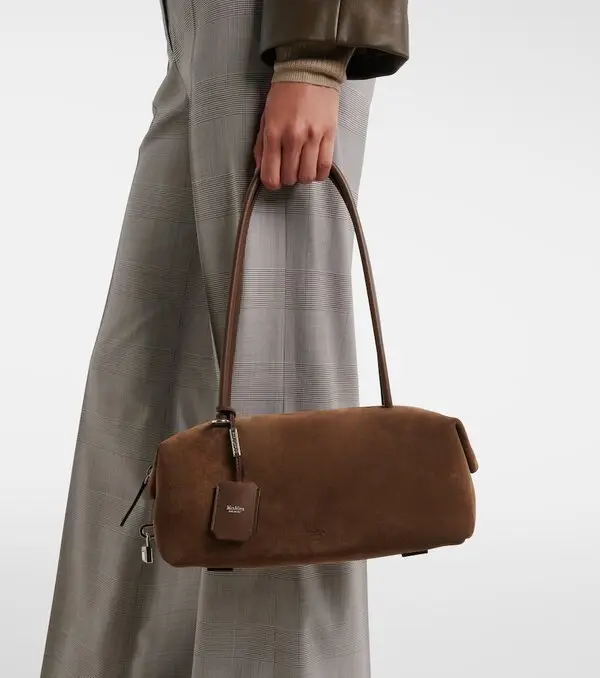 Max Mara Suede Shoulder Bag - Brown