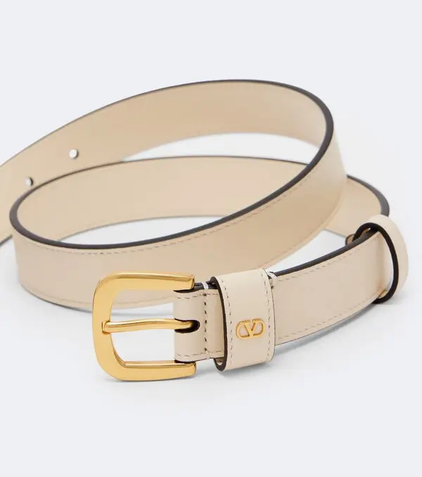Valentino Garavani Vlogo Leather Belt