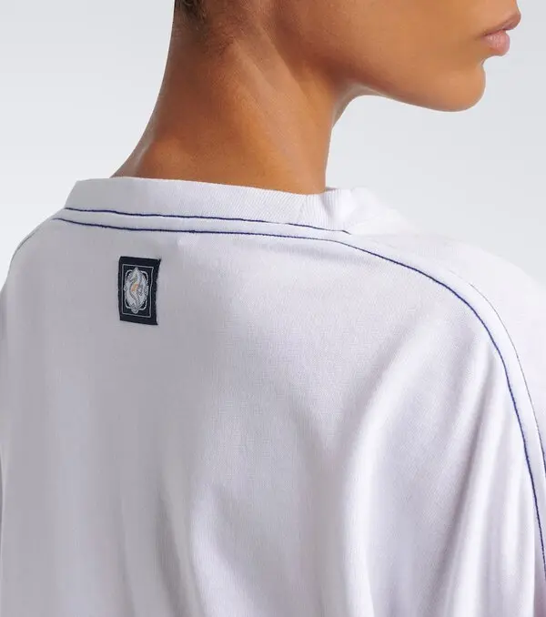 Jacquemus Cabana Fringed Cotton Jersey T-shirt