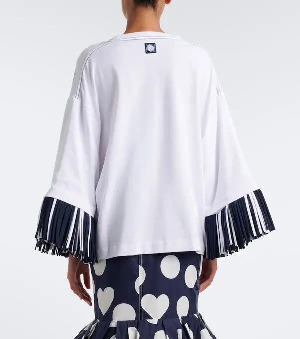 Jacquemus Cabana Fringed Cotton Jersey T-shirt