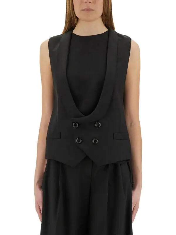 Moschino Virgin Wool Vest - Black