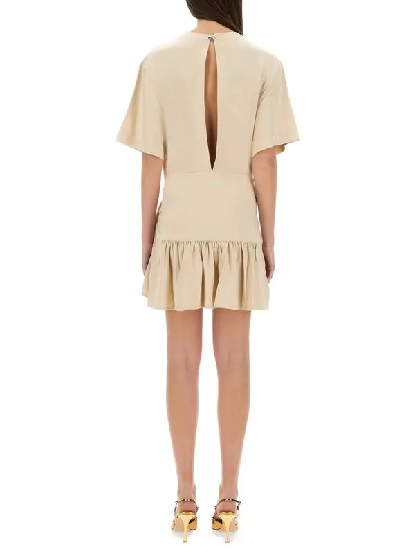 Rabanne Mini Dress With Bow Detail - Cream