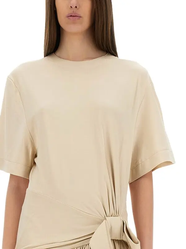 Rabanne Mini Dress With Bow Detail - Cream