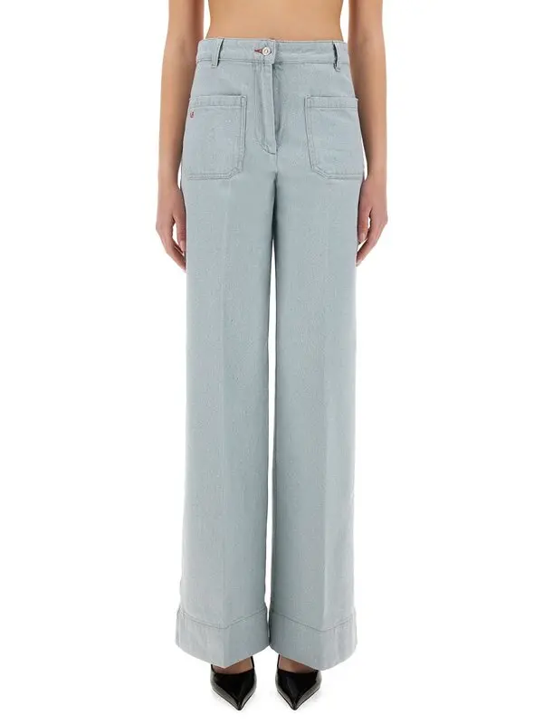 Victoria Beckham Alina Jeans Wide Leg - Multicolor