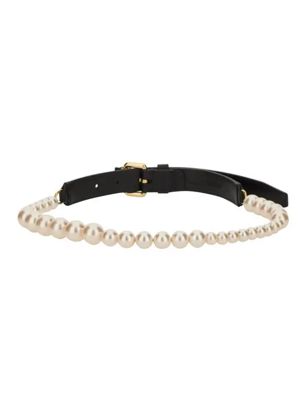 Moschino Belt With Pearls