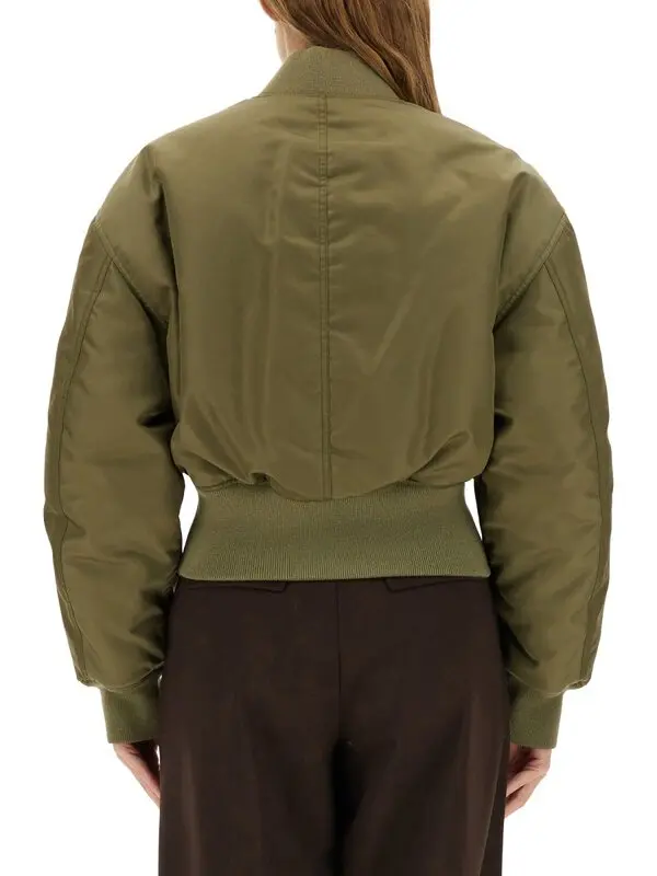 Saint Laurent Zip-up Bomber Jacket - Green