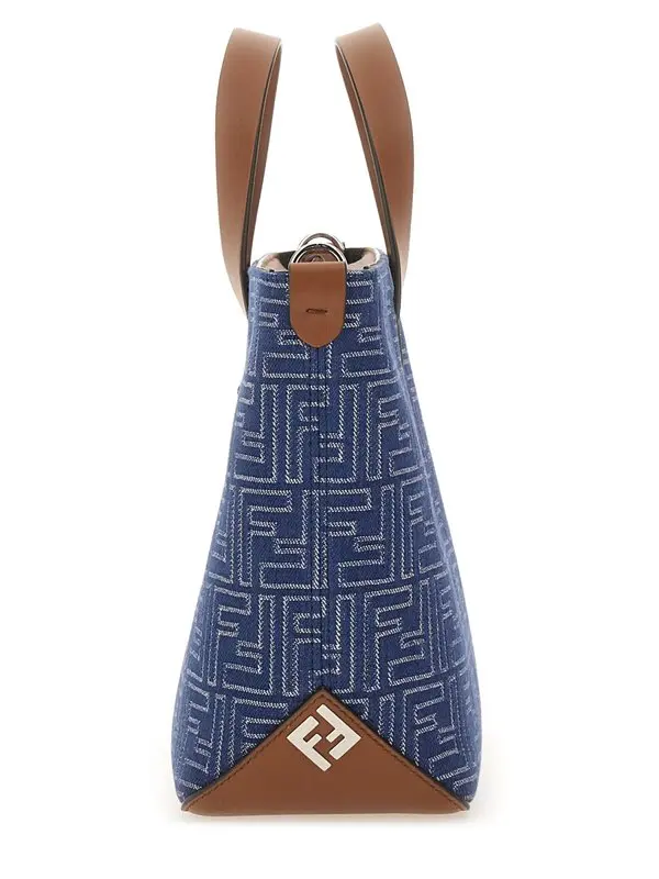 Fendi Ff Small Shopping Bag - Blue