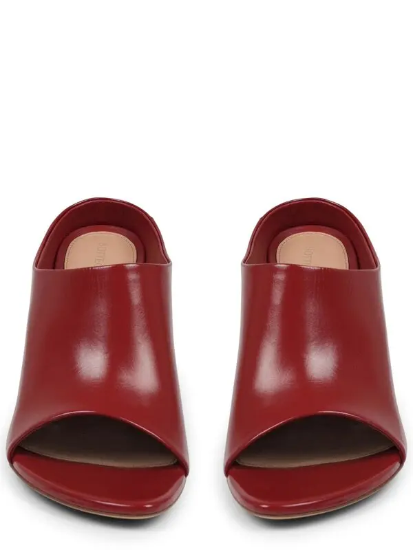 Bottega Veneta Lamb Leather Mule Shoe - Red