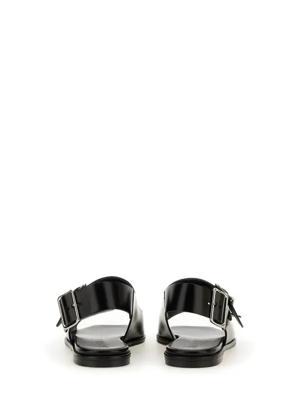 AeydĒ Tekla Leather Sandals - Black