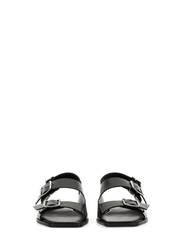 AeydĒ Tekla Leather Sandals - Black