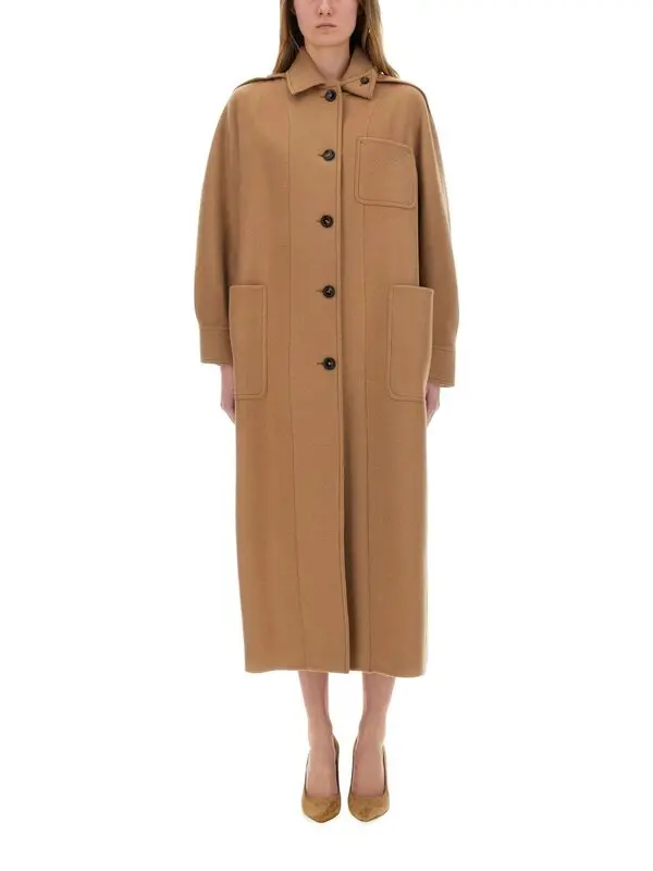 Max Mara Virgin Wool & Cashmere Coat - Cream