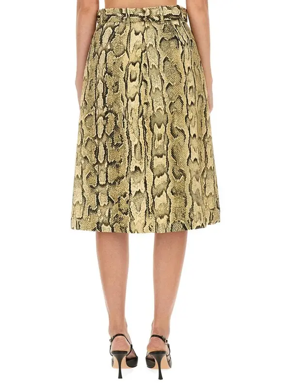 Dries Van Noten Skirt With Animal Pattern