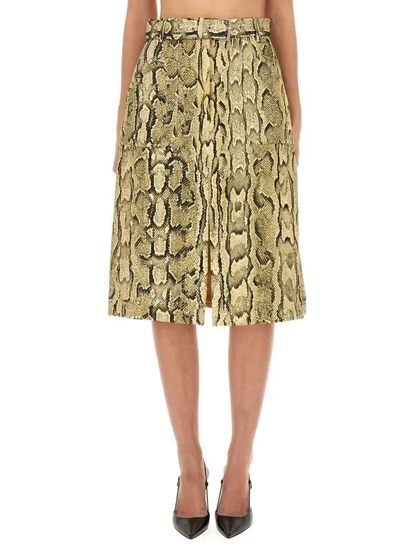Dries Van Noten Animal Print Skirt - Multicolor