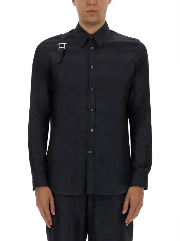 Alexander McQueen Harness Shirt With T Buckle