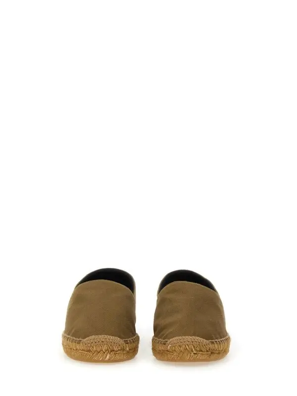 Saint Laurent Espadrilles In Gabardine - Green
