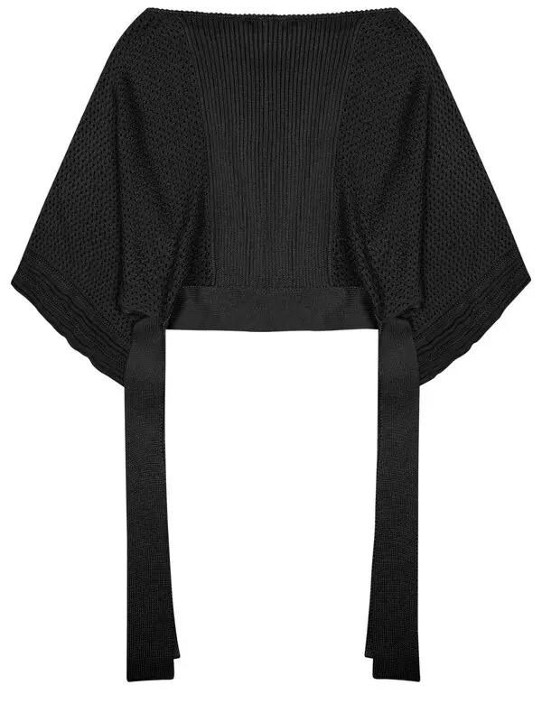 Alberta Ferretti Knitted Poncho