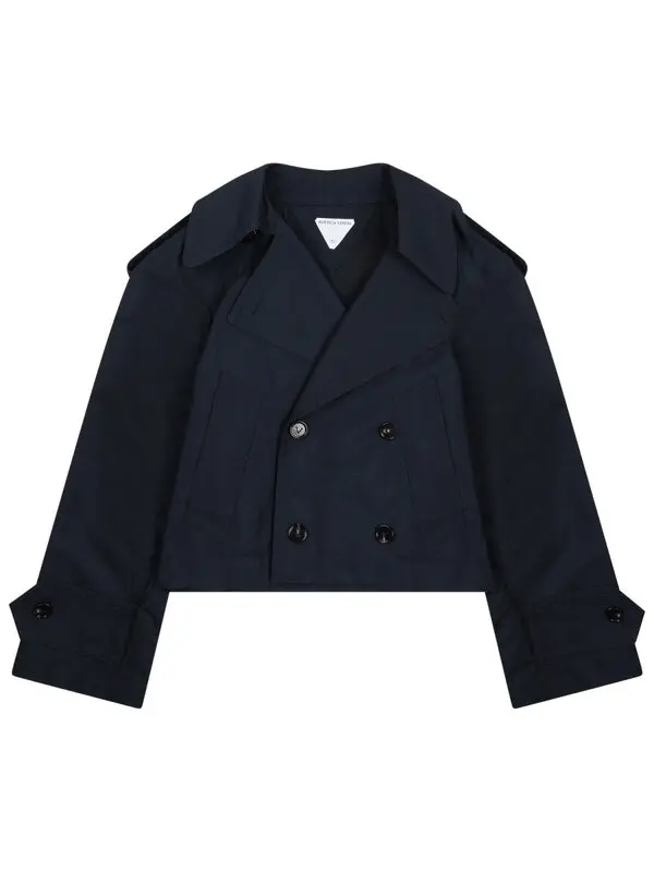 Bottega Veneta Cotton Trench Jacket - Blue