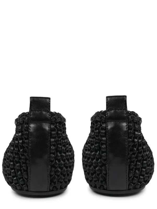 TOTEME Woven Leather Ballerinas