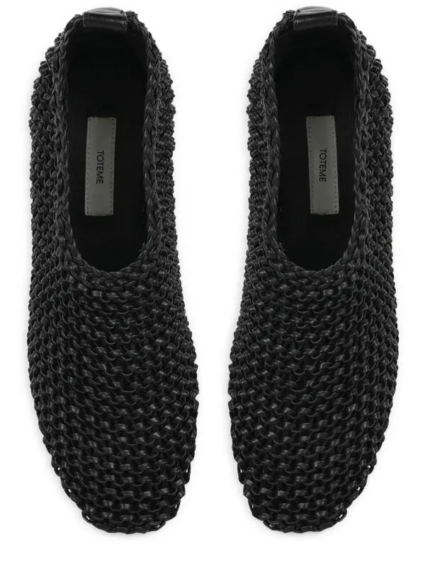 TOTEME Woven Leather Ballerinas