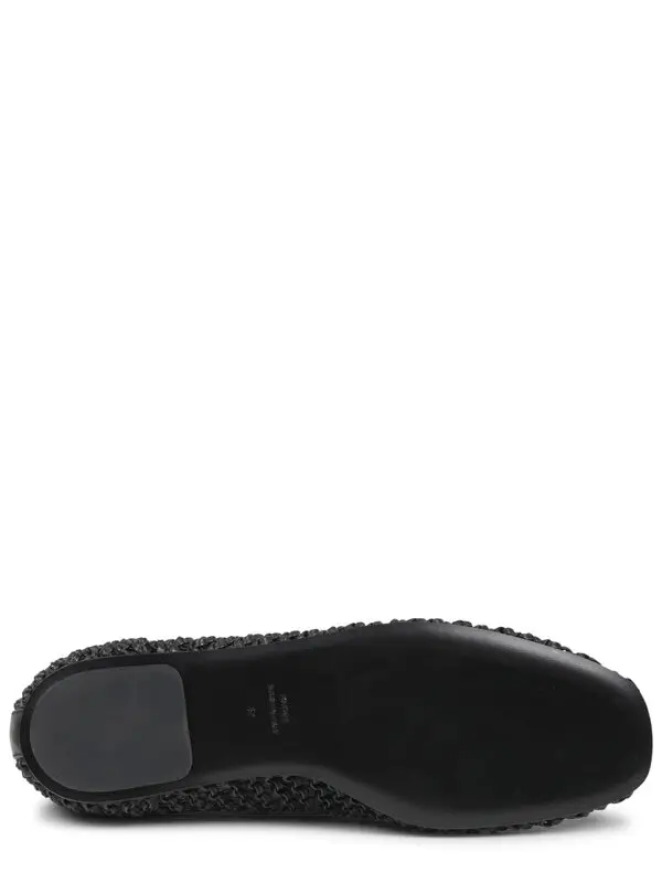 TOTEME Woven Leather Ballerinas