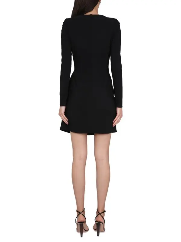 Dsquared2 Statement Dress With Drape Detail - Black