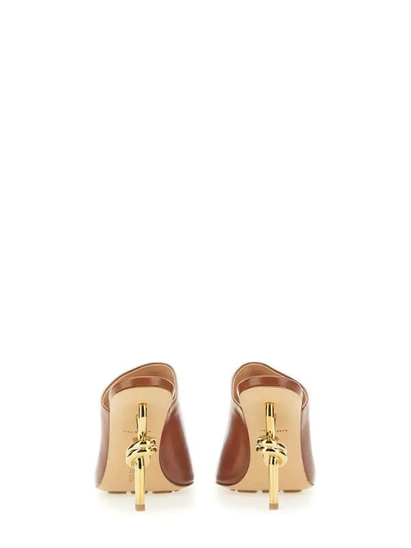 Bottega Veneta Leather Knot Detail Mule