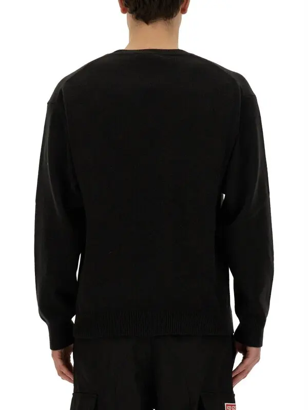 Kenzo Boke Flower Embroidered Wool Jersey