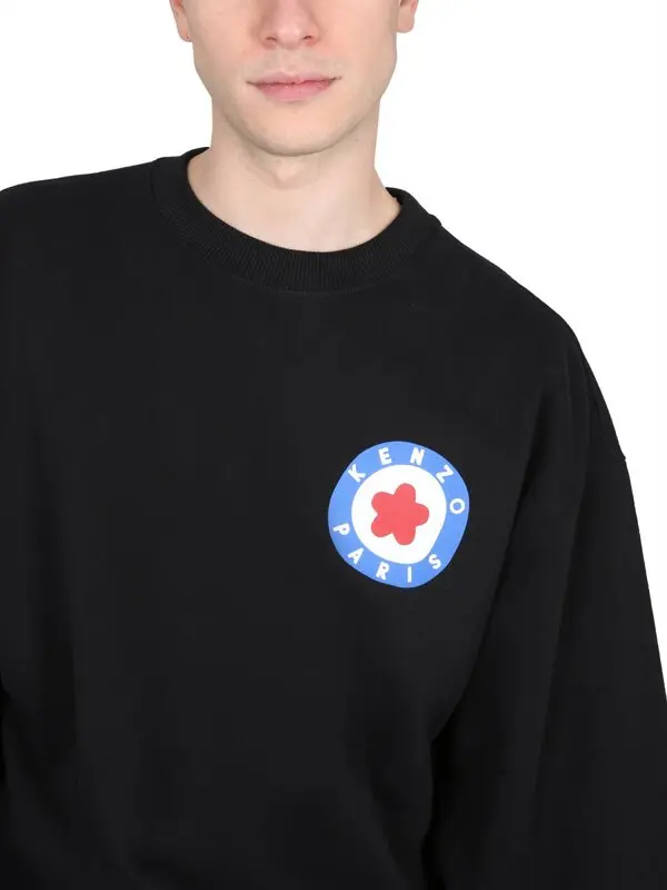 Kenzo Sweatshirt With Chest Logo Print - Black