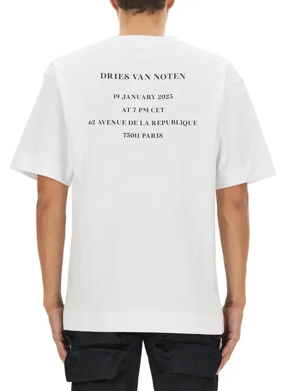 Dries Van Noten Logo Print T-shirt - White