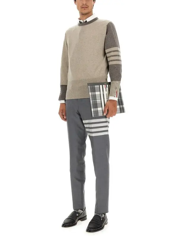 Thom Browne 4-bar Cashmere Pullover - Cream