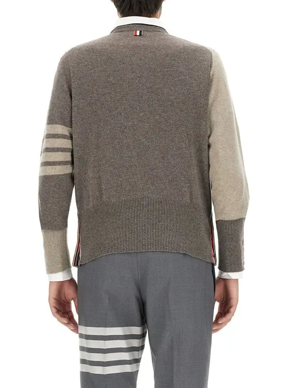 Thom Browne 4-bar Cashmere Pullover - Cream