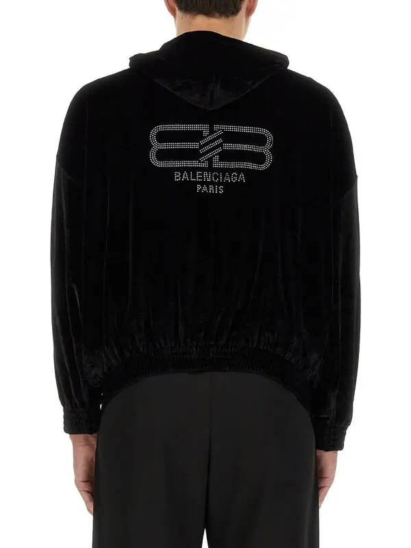 Balenciaga Velvet Sweatshirt