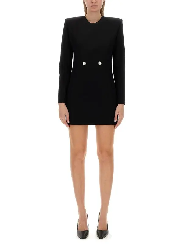 Versace Mini Grain De Poudre Dress - Black