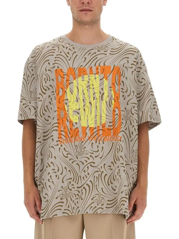 VIVIENNE WESTWOOD Born To Rewild T-shirt - Gray