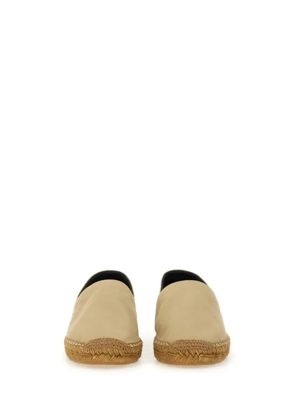 Saint Laurent Espadrille In Gabardine - Cream