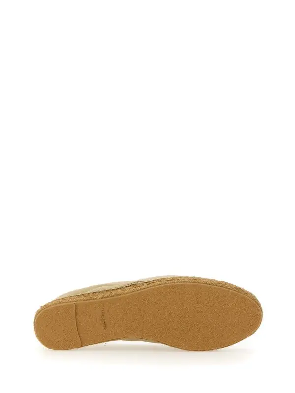Saint Laurent Espadrille In Gabardine - Cream