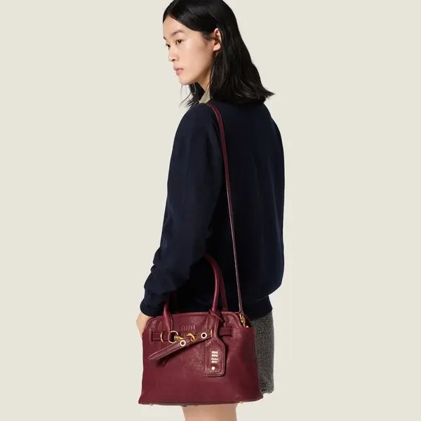 Miu Miu Aventure Nappa Leather Bag