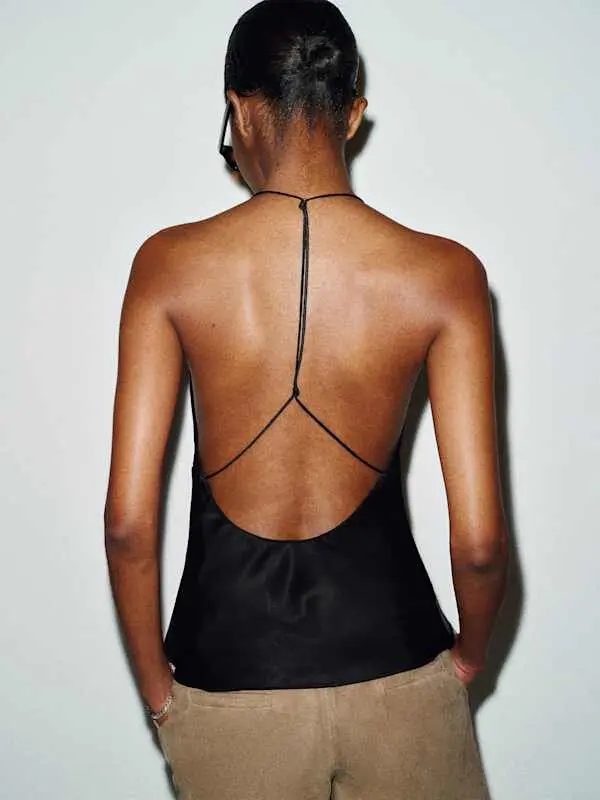 REFORMATION Natasia Top - Black