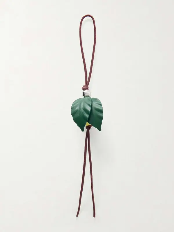 Loewe Apple Charm Leather And Silver-tone Bag Charm