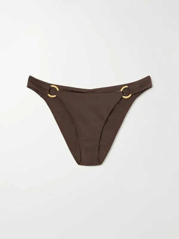AWAY THAT DAY Sorrento Embellished Recycled Stretch Bikini Briefs