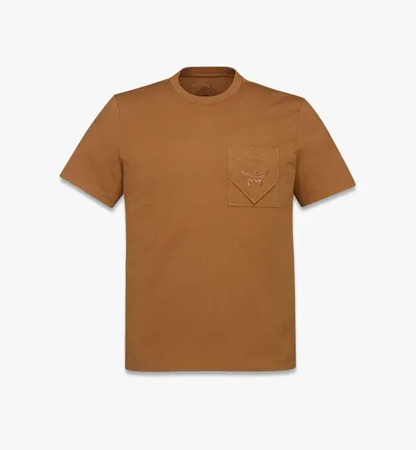 Mcm Essential Logo Pocket T-shirt - Cognac