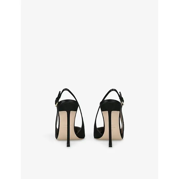 TOM FORD Slingback 105 Crystal Satin Pumps