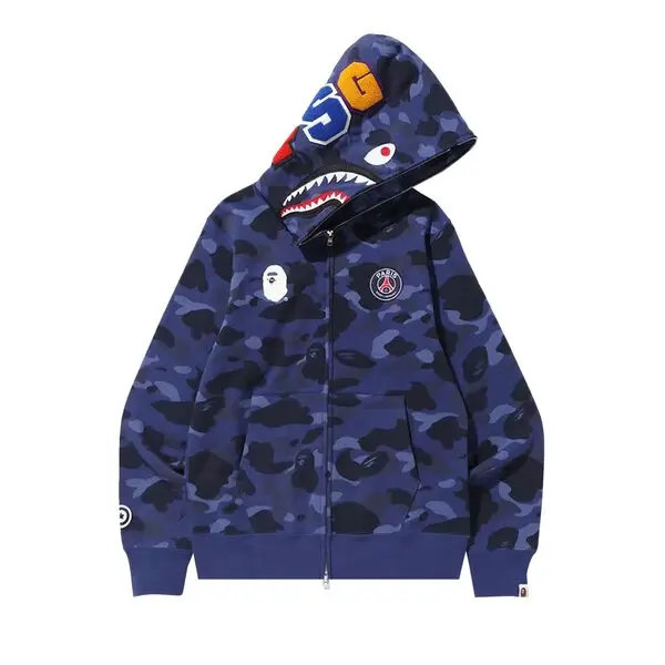A BATHING APE X Psg Shark Full Zip Hoodie