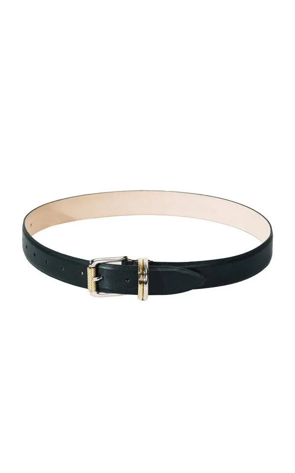 DEHANCHE Alegra Leather Belt - Black