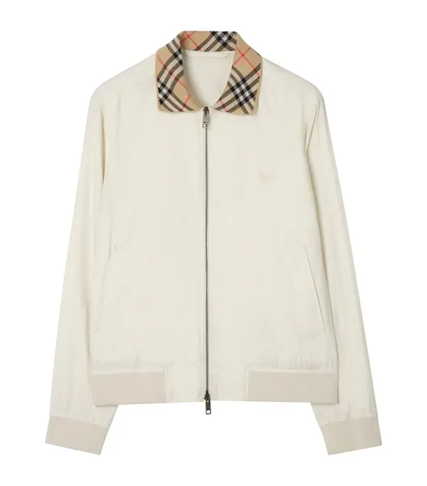 Burberry Cotton Gabardine Harrington Jacket